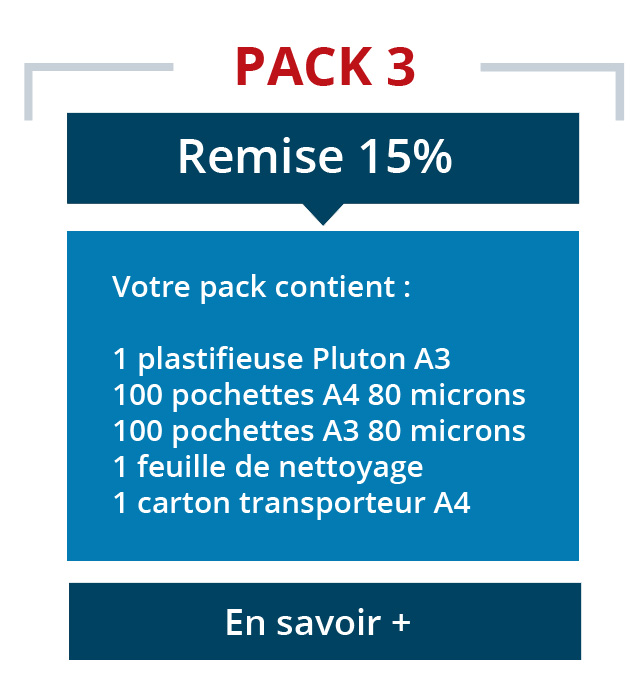 Les packs de plastification